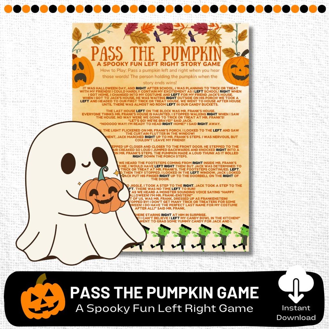 Pass the Pumpkin Game | Halloween Games | Halloween Party Game | Pass ...