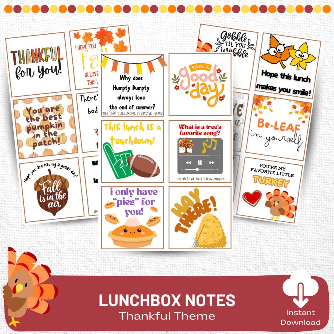 Lunch Box Notes | Lunch Box Notes for Kids | Printable Lunch Box Notes ...