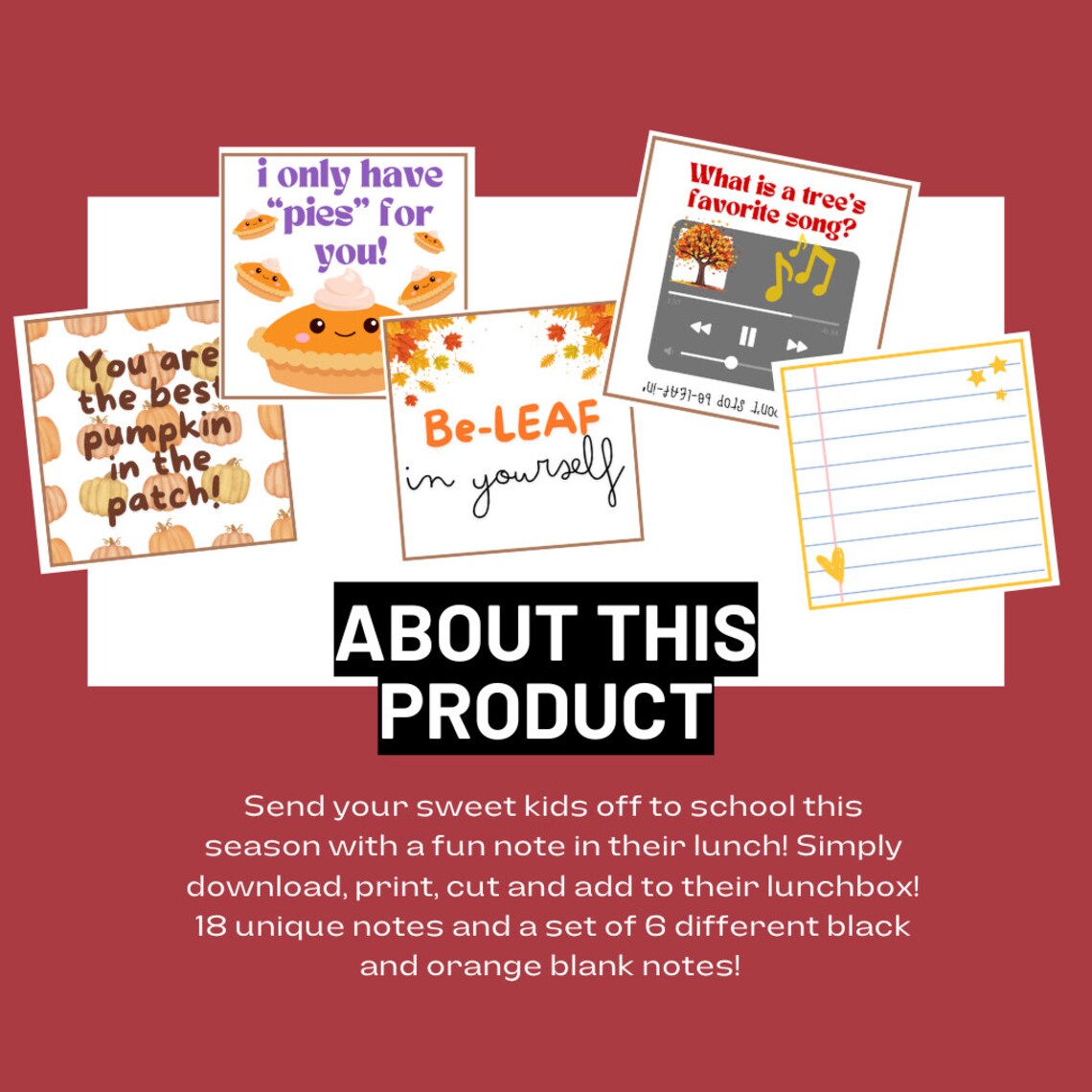 Lunch Box Notes | Lunch Box Notes for Kids | Printable Lunch Box Notes ...