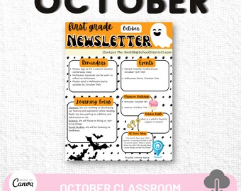 Newsletter Template | Editable Newsletter | Monthly Newsletter ...