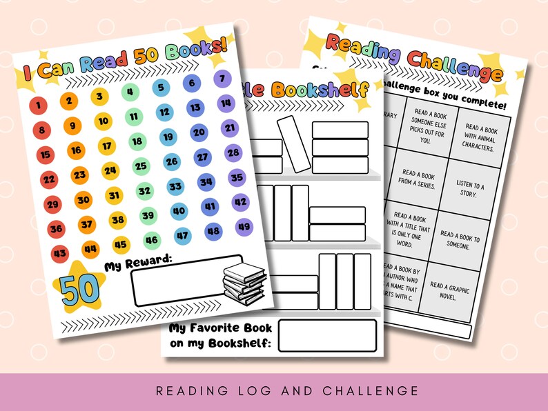 Reading Log for Kids | Reading Log | Reading Log Printable | Reading ...