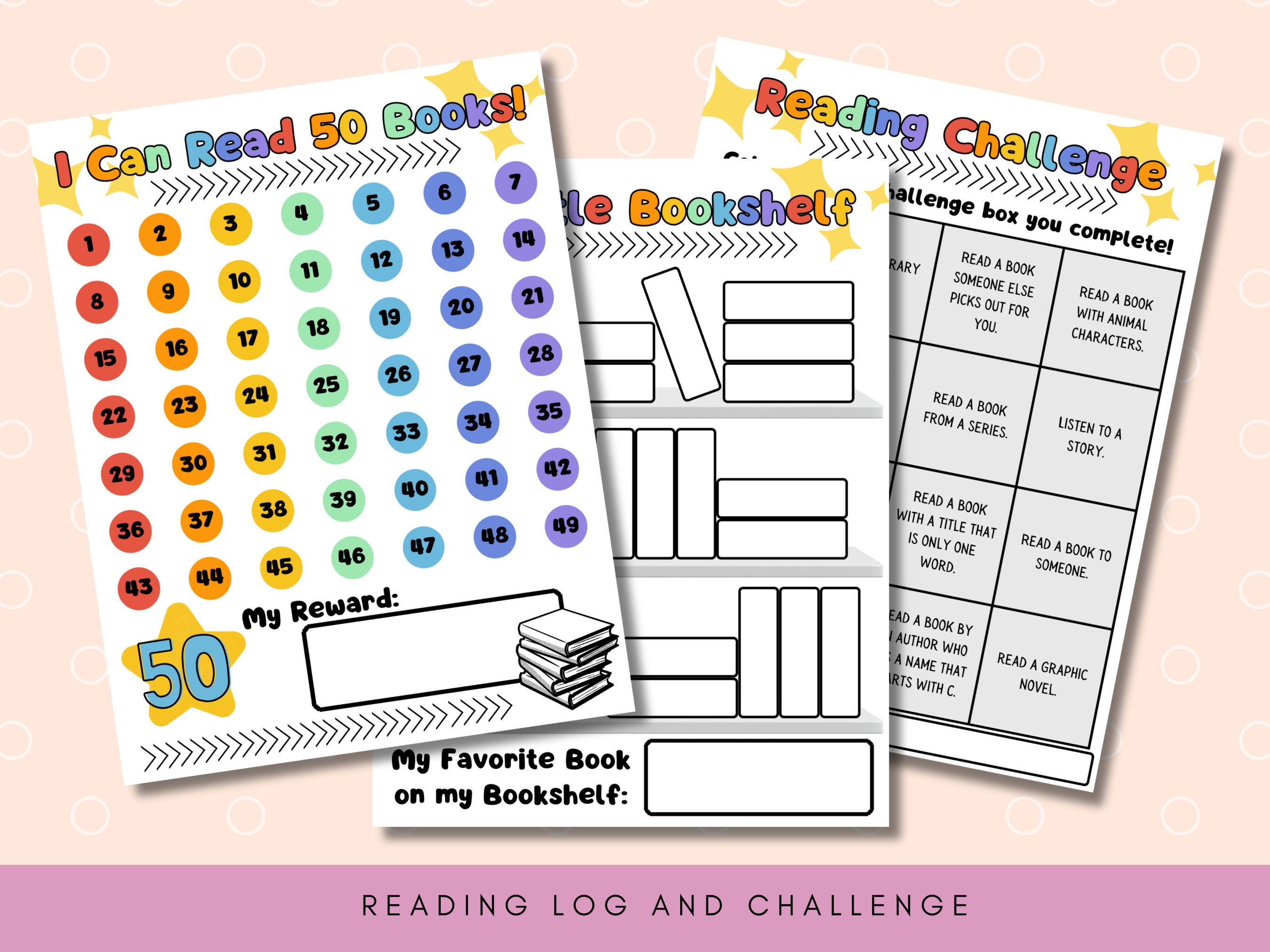 Reading Log for Kids Reading Log Reading Log Printable Reading Log ...