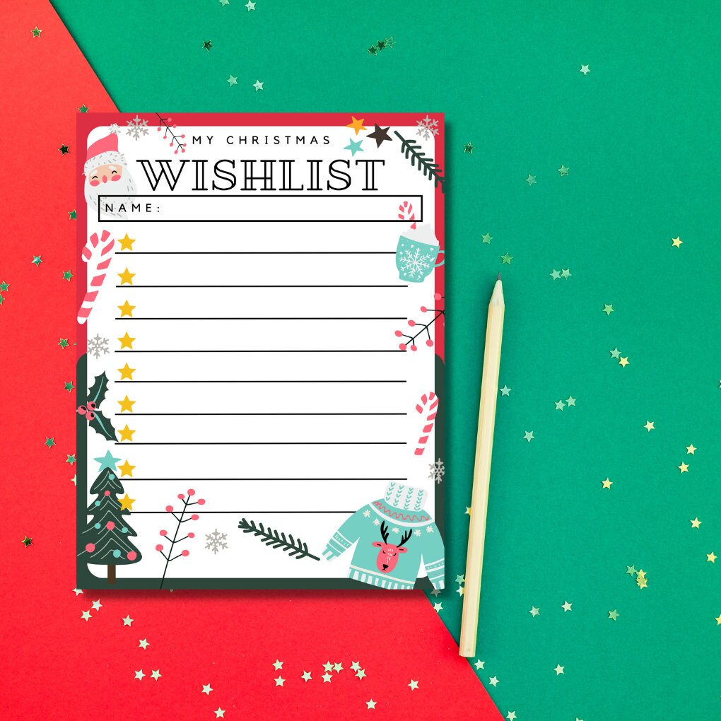 Printable Christmas List Christmas Wishlist Christmas Wishlist ...