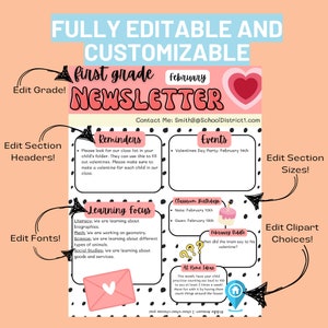 Newsletter Template | Editable Newsletter | Monthly Newsletter ...