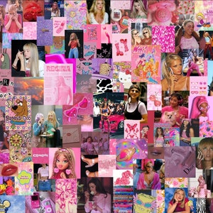 145 PCS | 2000's Y2k Aesthetic Wall Collage Kit • Boujee Pink 2000z Y2K ...