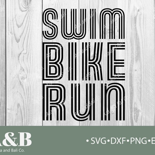 Swim Bike Run - Etsy