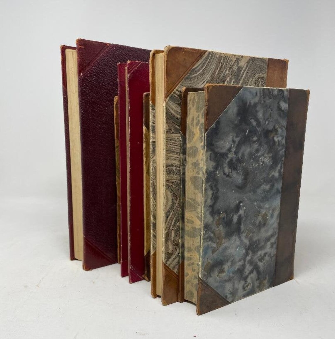 Vintage Leather Books - Carefully Curated - Sold by the Linear Foot ...