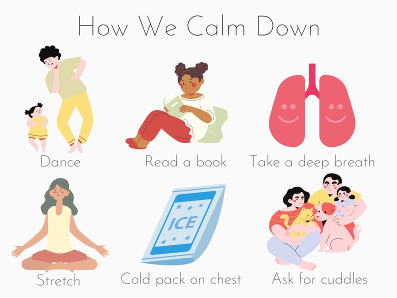 Calm Down Corner Poster Emotional Regulation Poster Calming Strategies ...