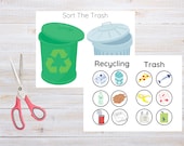 Trash/recycle Sorting Activity Busy Book Printable - Etsy