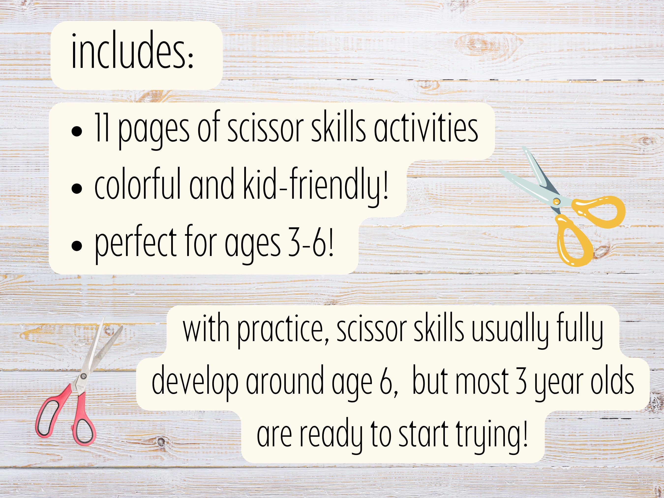 Scissor Skills Activities Printable Fine Motor Activity Preschool ...