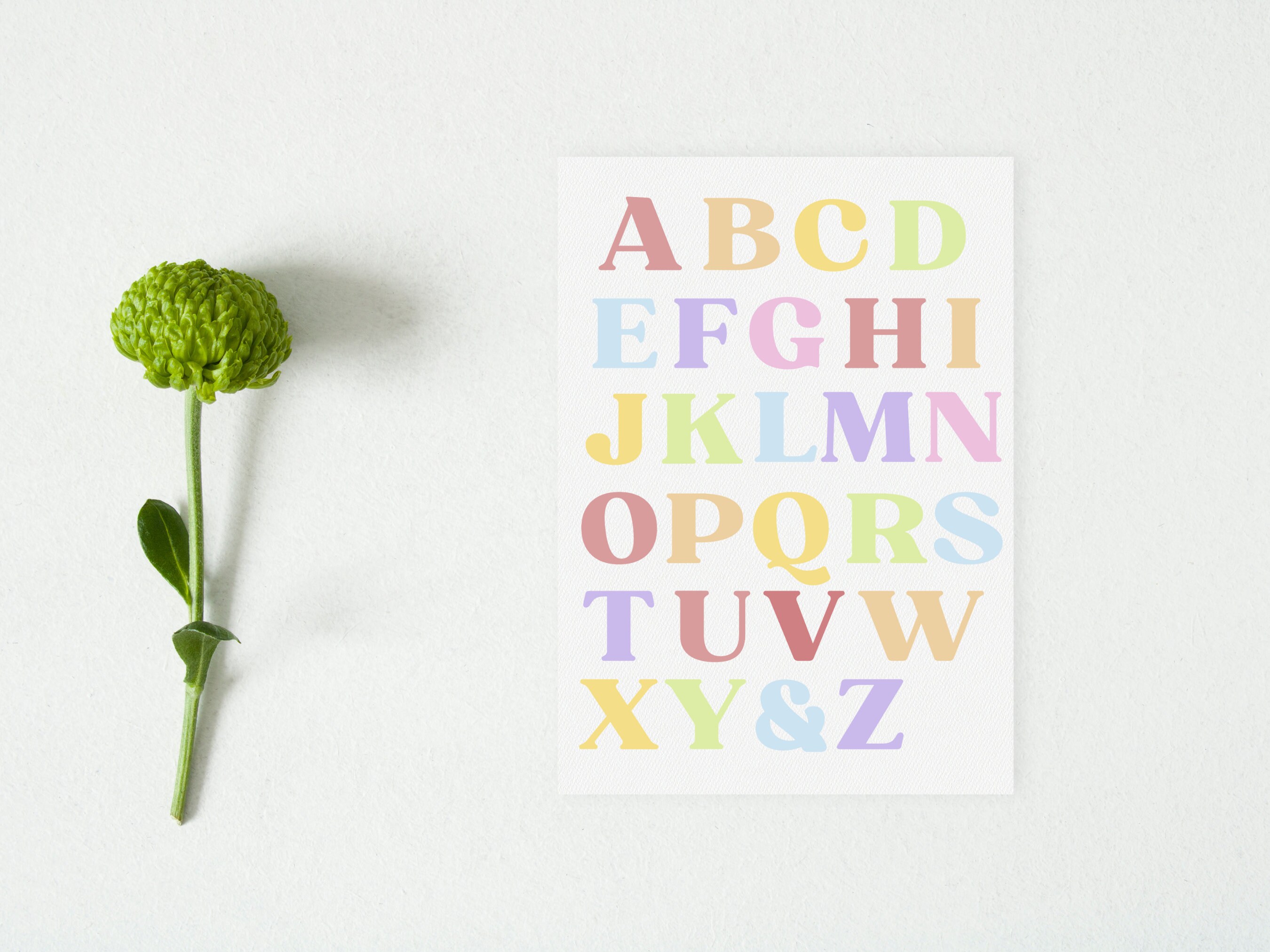 ABC Poster Alphabet Poster Alphabet Poster Printable - Etsy