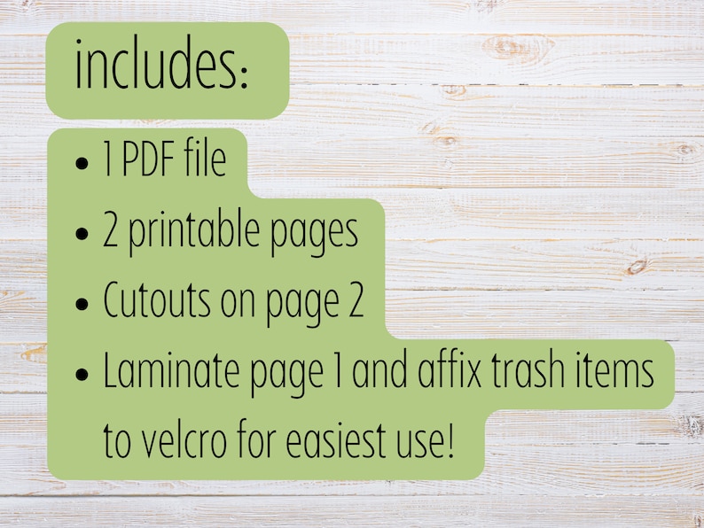 Trash/recycle Sorting Activity | Busy Book | Printable Worksheet ...