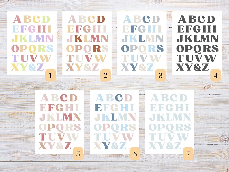 ABC Poster | Alphabet Poster | Alphabet Poster Printable | Boho ...