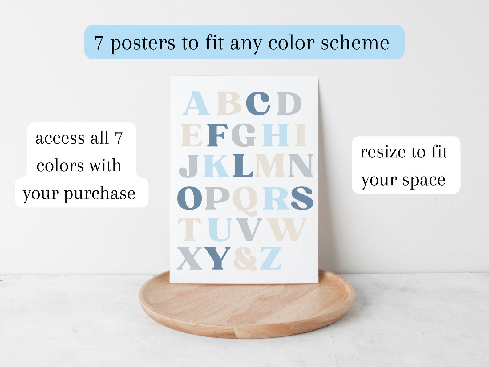 ABC Poster Alphabet Poster Alphabet Poster Printable - Etsy