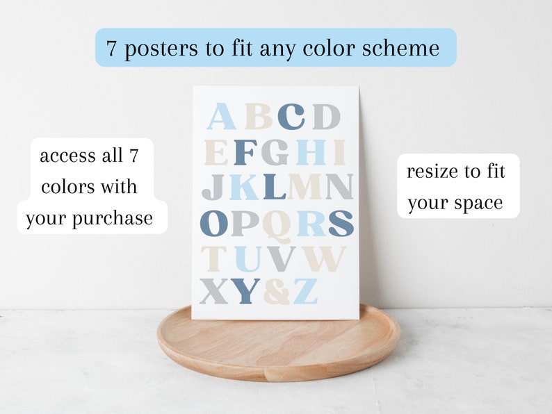 ABC Poster Alphabet Poster Alphabet Poster Printable - Etsy