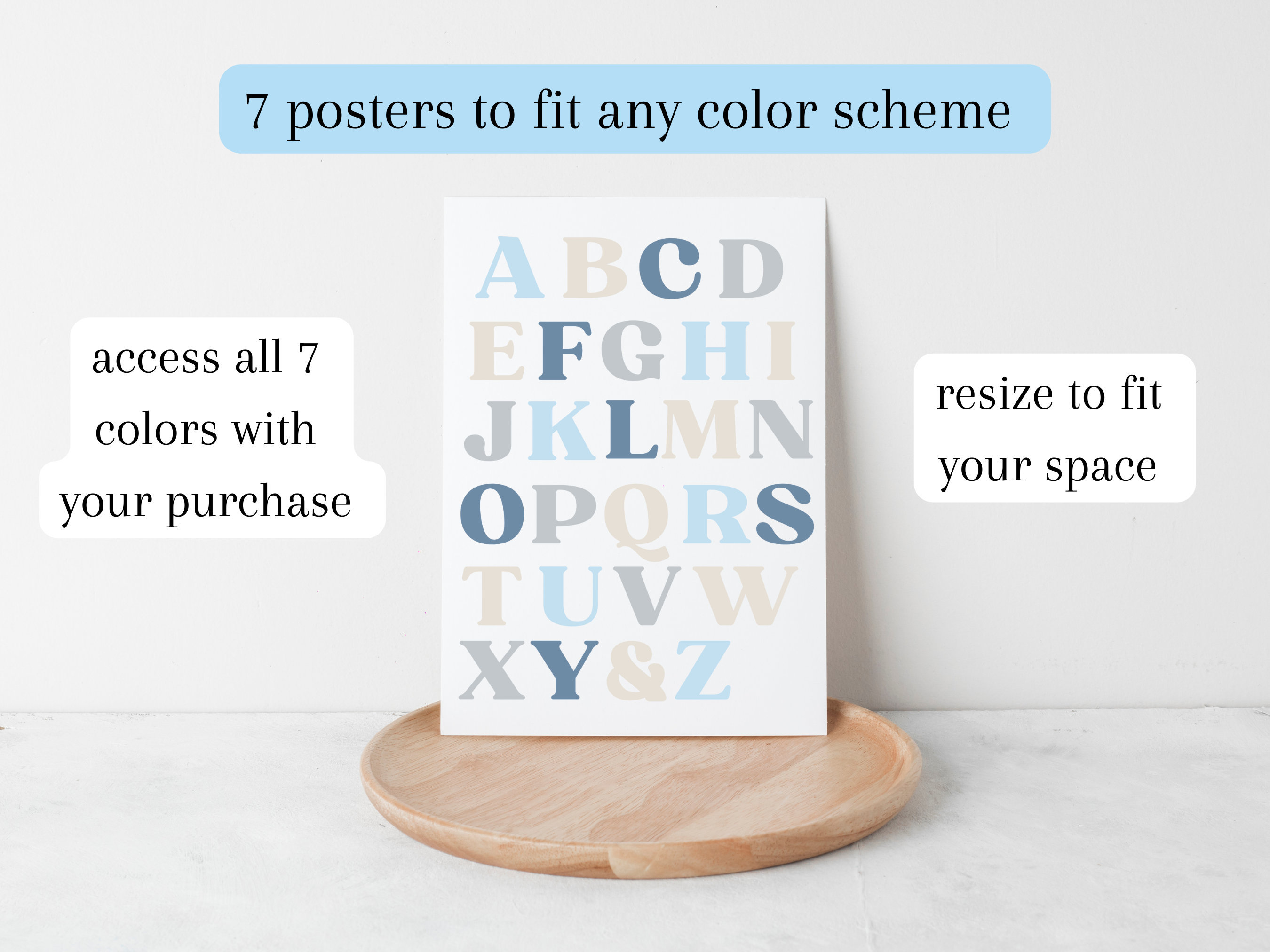 ABC Poster Alphabet Poster Alphabet Poster Printable - Etsy