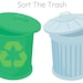 Trash/recycle Sorting Activity Busy Book Printable Worksheet Recycling ...