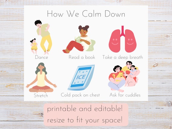 Calm Down Corner Poster Emotional Regulation Poster - Etsy