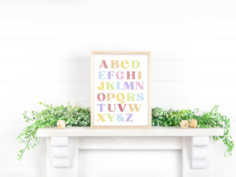 ABC Poster Alphabet Poster Alphabet Poster Printable - Etsy