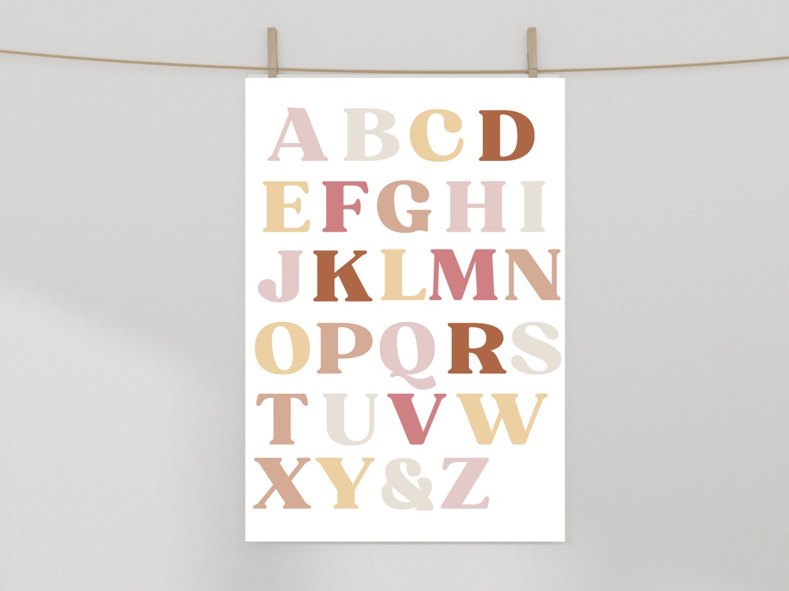 ABC Poster Alphabet Poster Alphabet Poster Printable - Etsy
