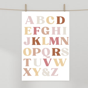 ABC Poster | Alphabet Poster | Alphabet Poster Printable | Boho ...