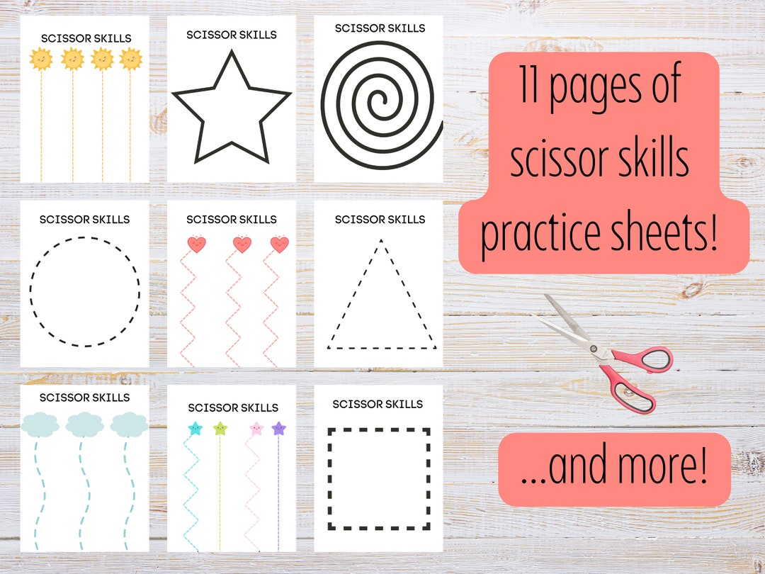 Scissor Skills Activities | Printable Fine Motor Activity | Preschool ...