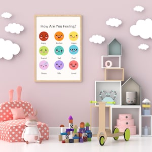 Feelings Chart | Emotions Print | Printable Wall Art | Montessori ...
