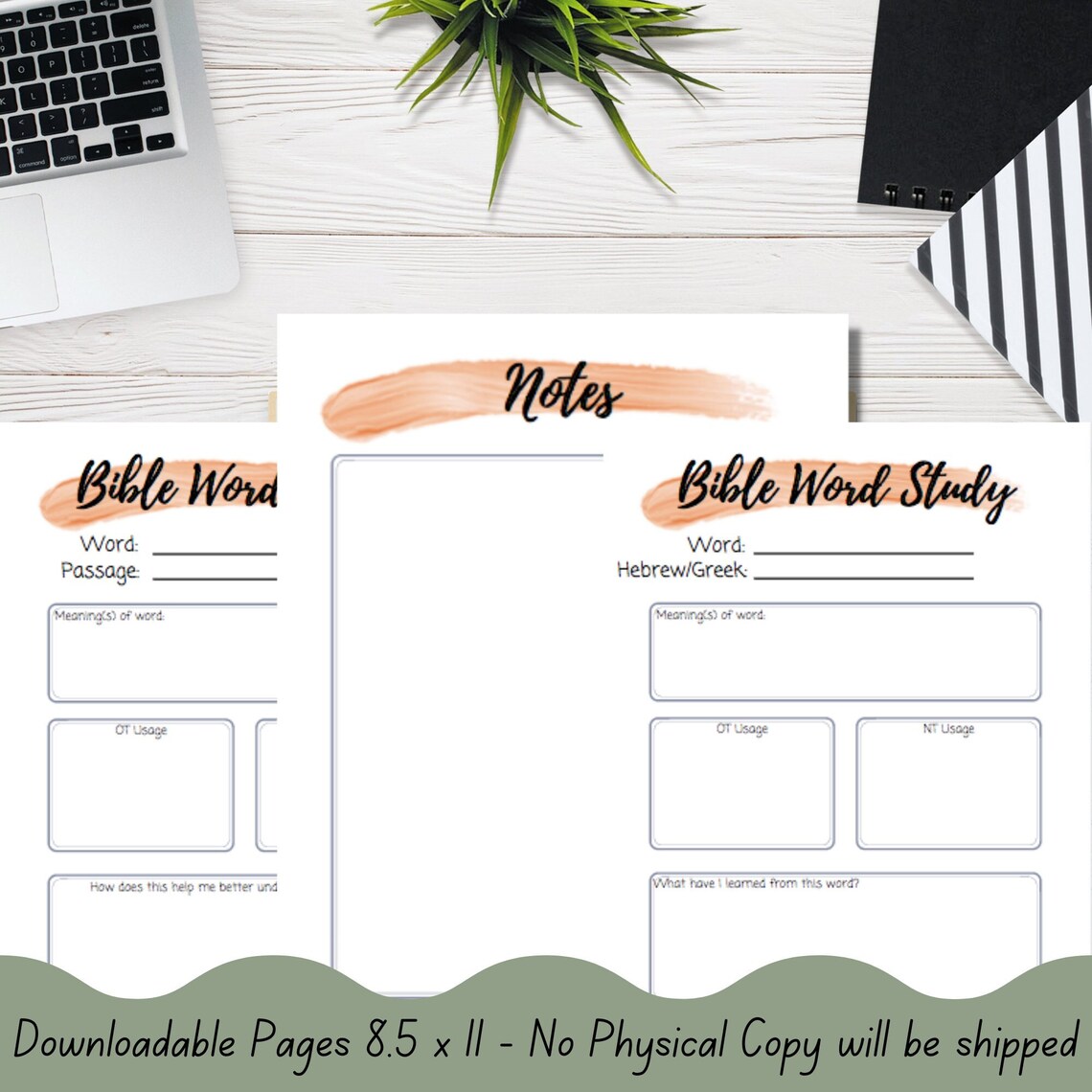 Printable Bible Word Study, Word Study Template - Etsy