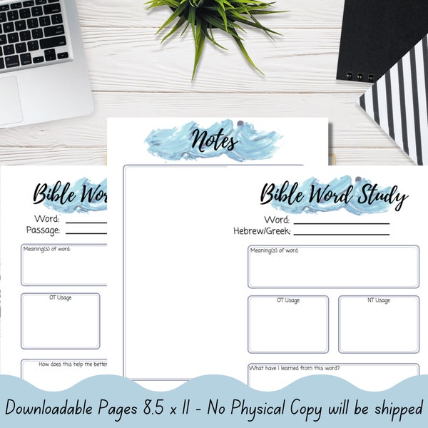 Bible Study Sheets - Etsy