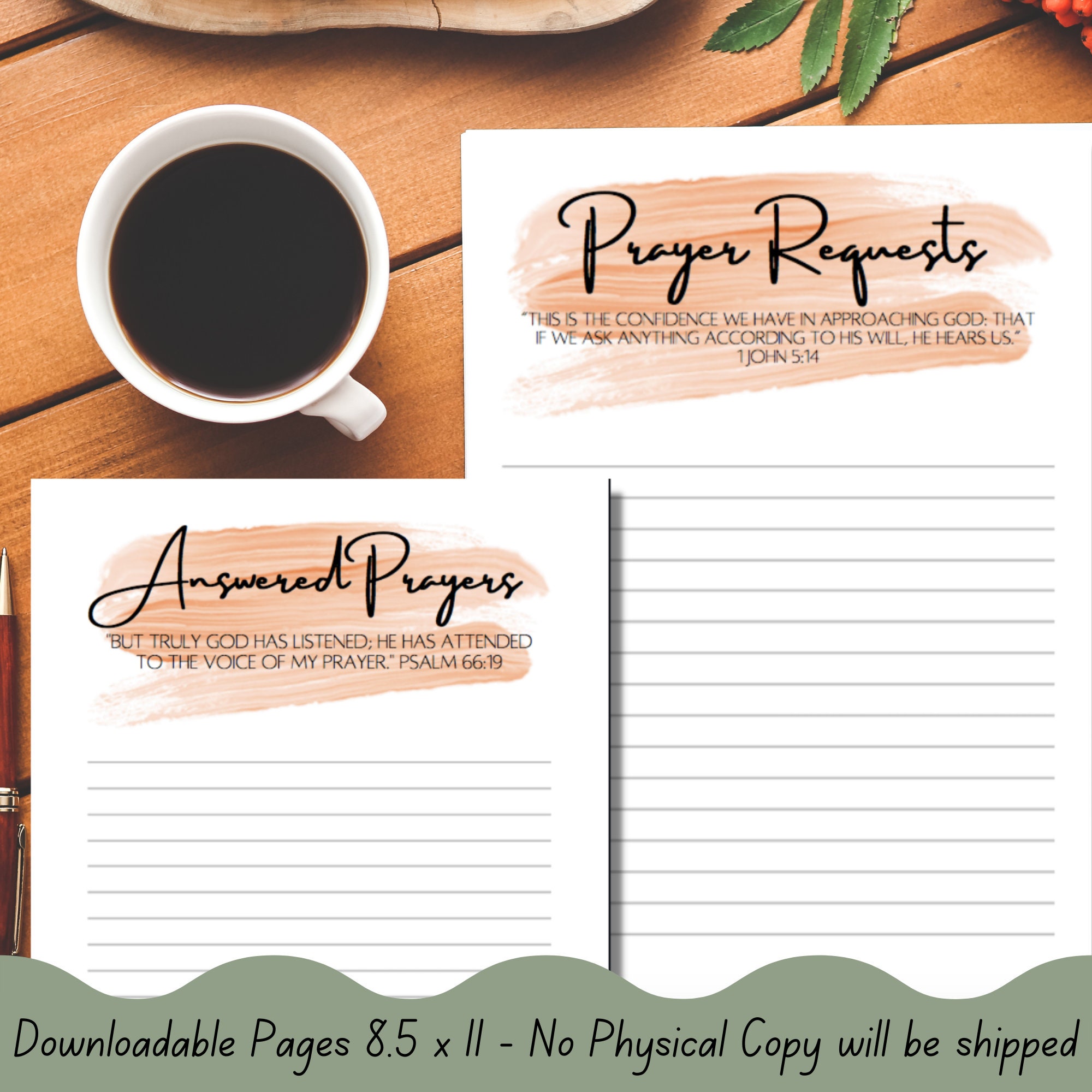 Printable Prayer Journal, Answered Prayers, Prayer Requests - Etsy