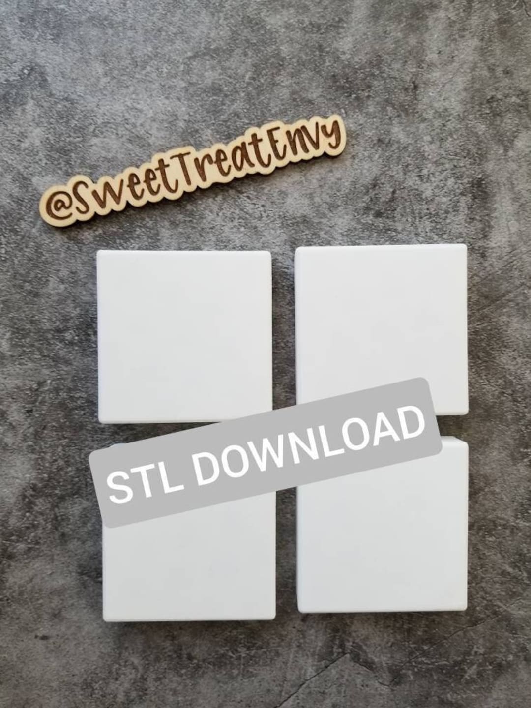 SQUARE BLANK (STL Files) Designed to Fit in the Cookie-square Top Plate ...