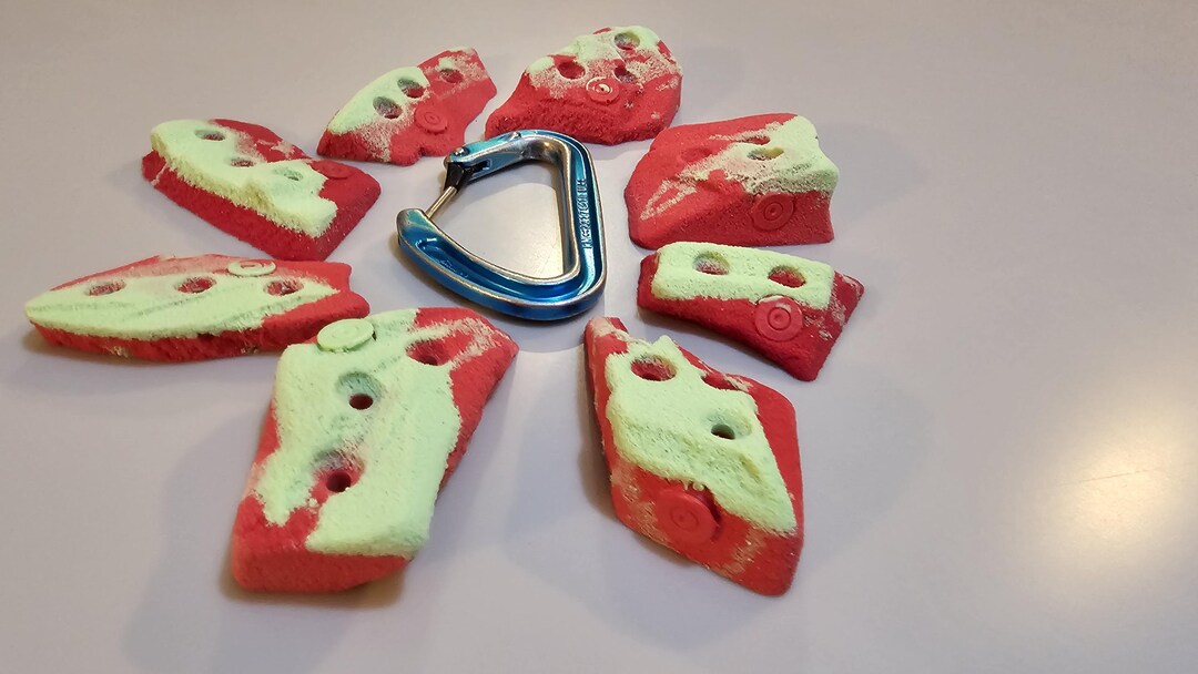 CUSTOM Granite Chips Rock Climbing Hold Set, Crimps, Pinches Barnholds ...