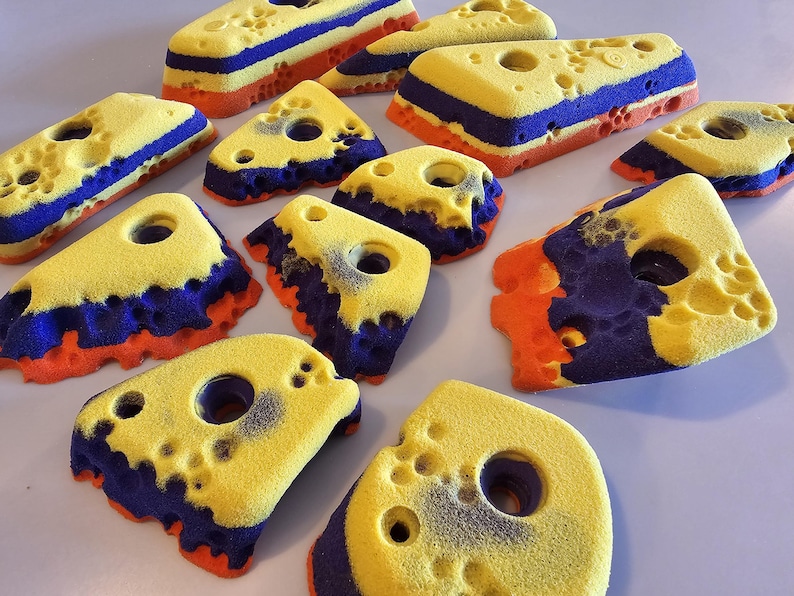 CUSTOM - Barnholds - Cheese Chunk Rock Climbing Holds: Jugs, Crimps ...