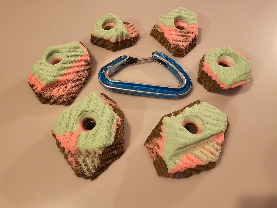 Grooved Knobs Rock Climbing Hold Set, Crimps, Pinches Barnholds - Etsy
