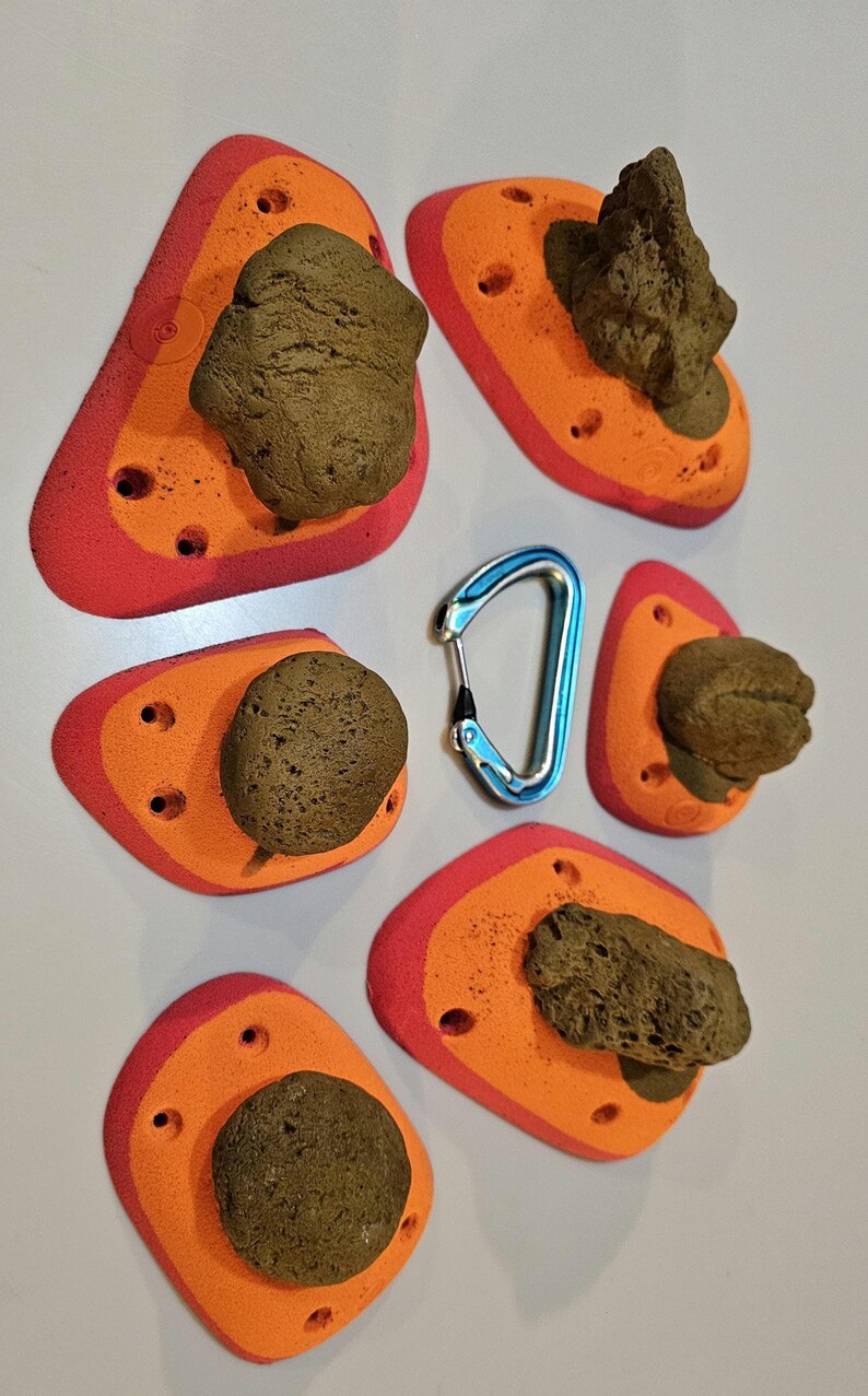 The Lakeshore Stones, Rock Climbing Hold Set, Jugs, Pinches, Slopers, Crimps, Screw on Barnholds ...