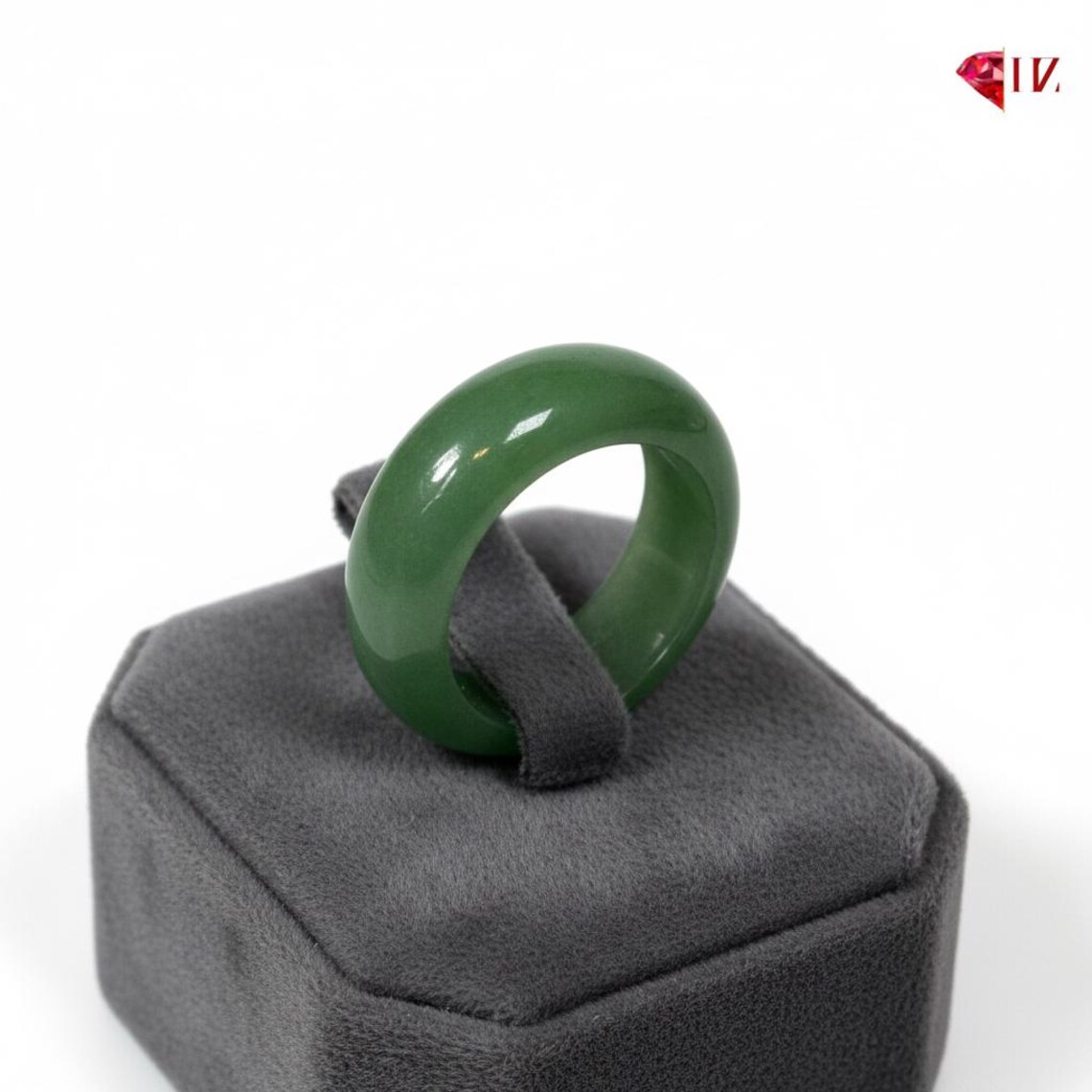 Certified Burmese Jadeite Ring - Forest Green Jade, US Size 9 - Etsy