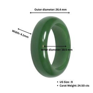 Certified Burmese Jadeite Ring - Forest Green Jade, US Size 9 - Etsy