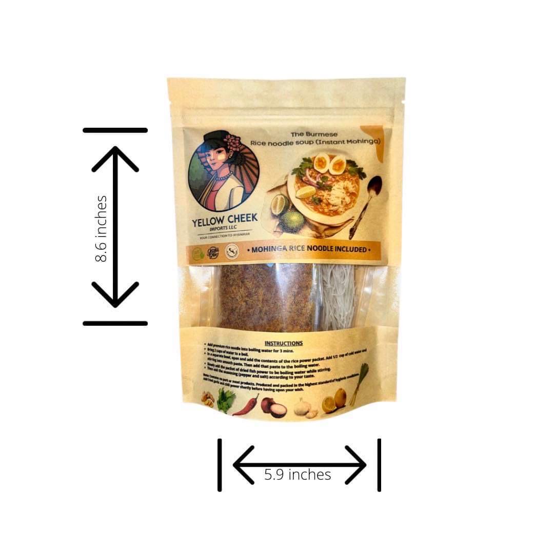 Yellow Cheek Instant Burmese Mohinga - Rice Noodle Soup - Etsy