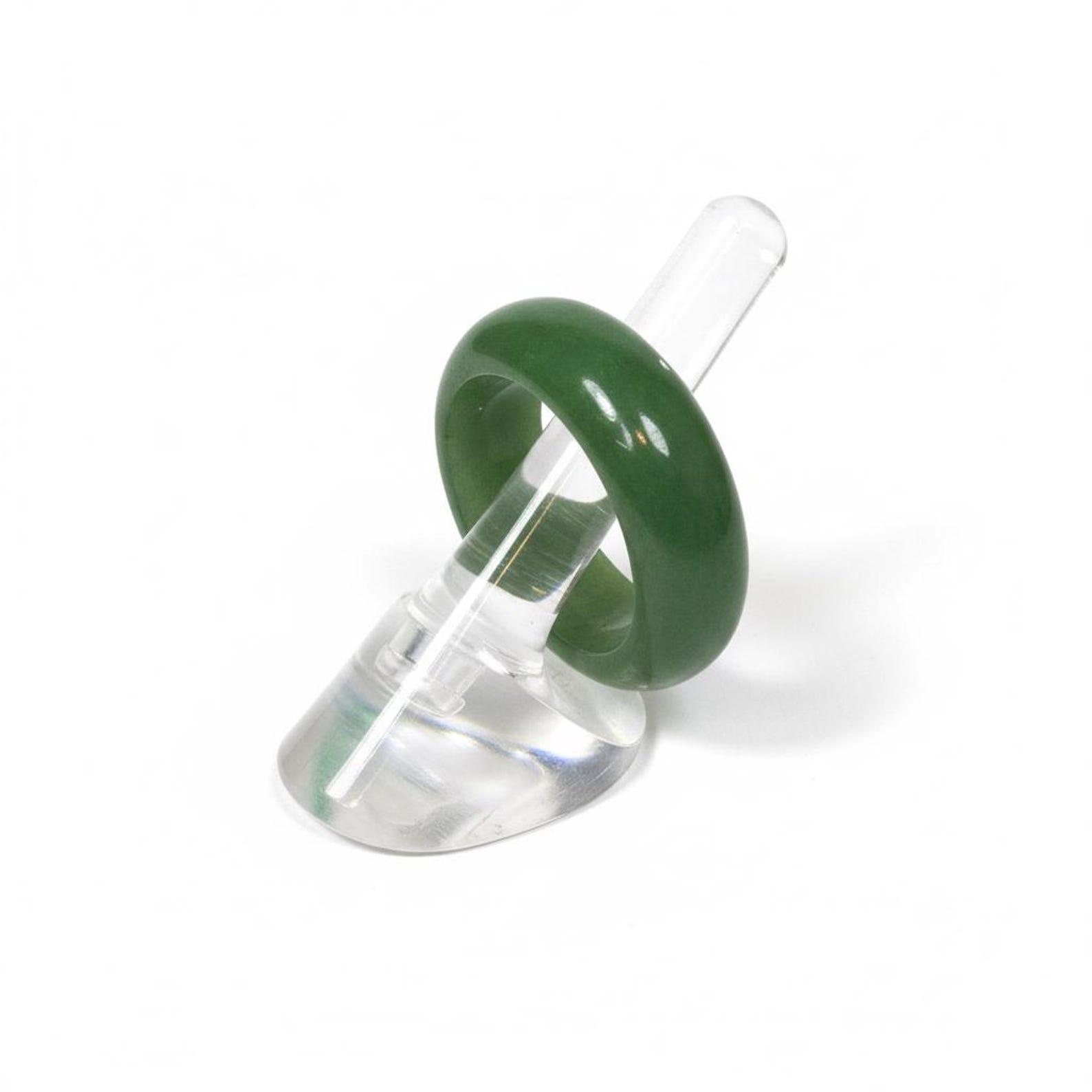 Certified Burmese Jadeite Ring - Forest Green Jade, US Size 9 - Etsy