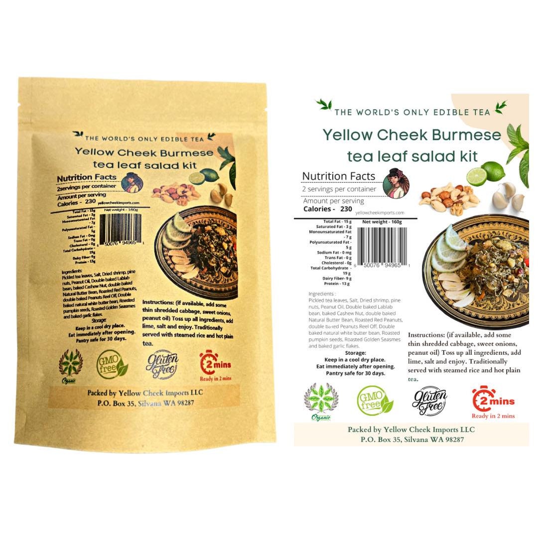 Burmese Tea Leaf Salad Kit: Fermented Laphet Thoke, Non-gmo - Etsy
