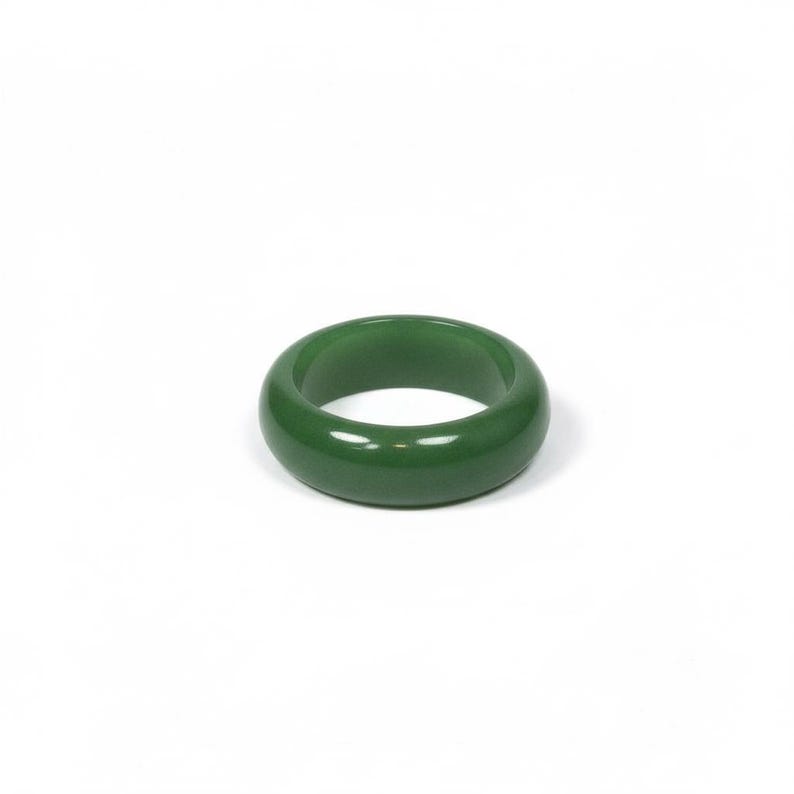 Certified Burmese Jadeite Ring - Forest Green Jade, US Size 9 - Etsy