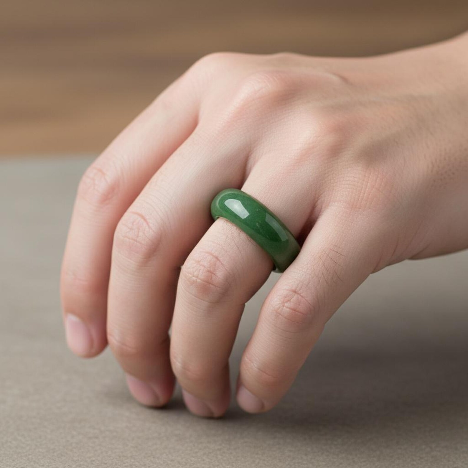 Certified Burmese Jadeite Ring - Forest Green Jade, US Size 9 - Etsy