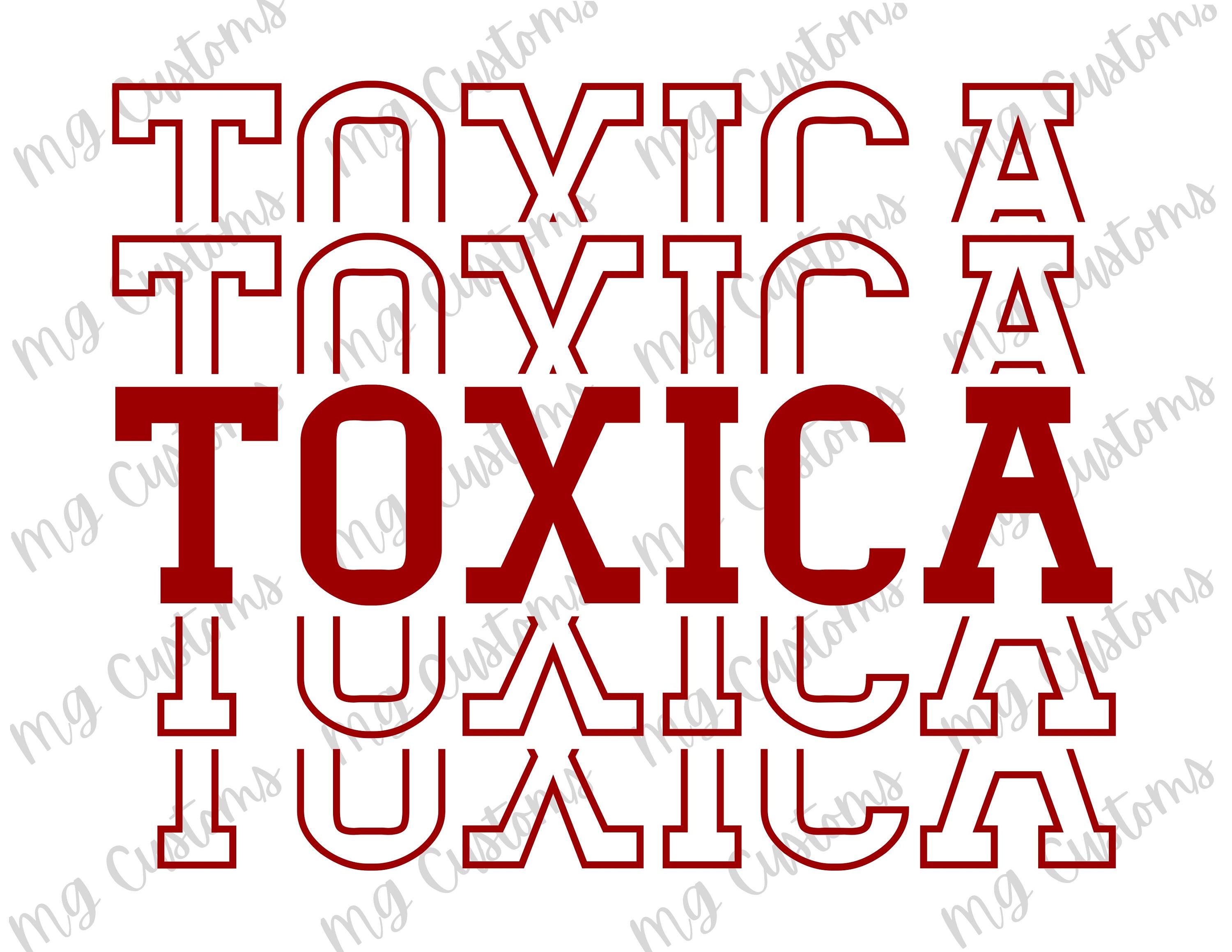 Toxica PNG Digital Download PNG File Sublimation La Toxica - Etsy New ...