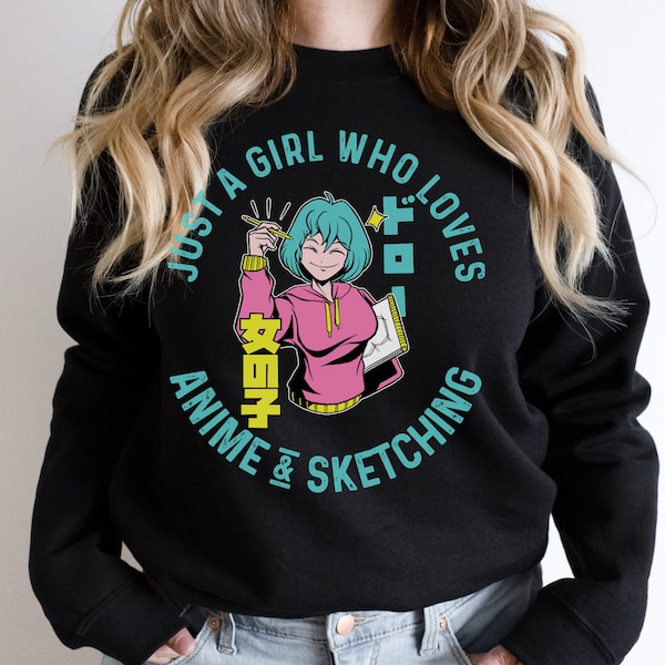 Graphic Anime Sweatshirt - Etsy