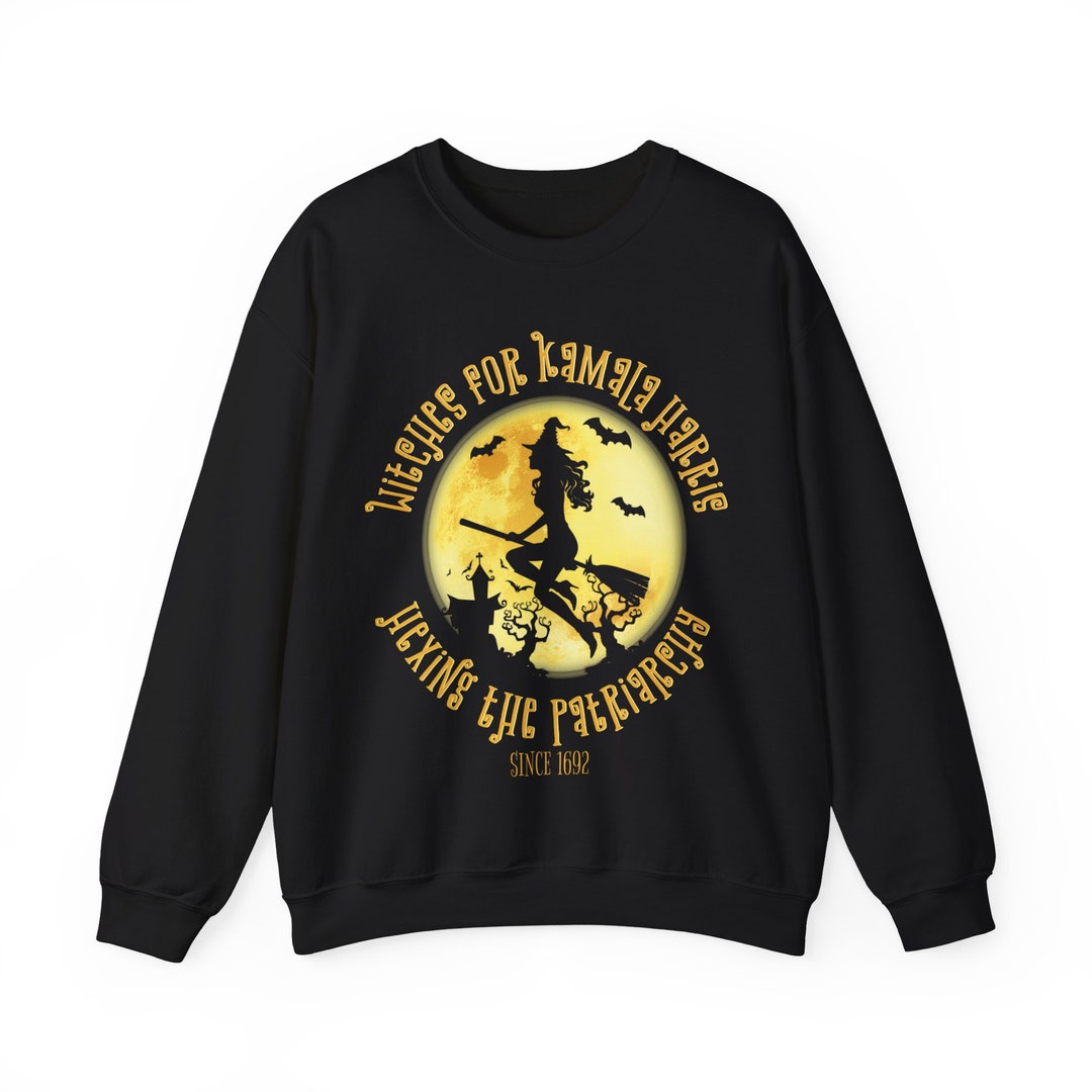 Witches for Kamala Harris 2024 Sweatshirt, Funny Halloween Political ...