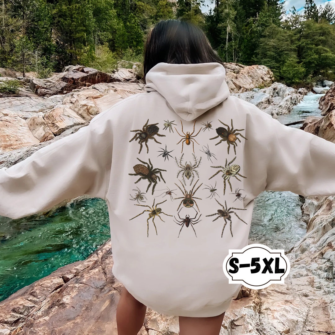 Creepy Cute Arachnid Spider Hoodie, Entomology Spider Sweatshirt ...