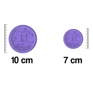 Gemini Cookie Cutter and Embosser Stamp - Etsy