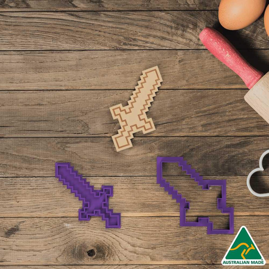 Sword Cookie Cutter and Embosser Stamp - Etsy