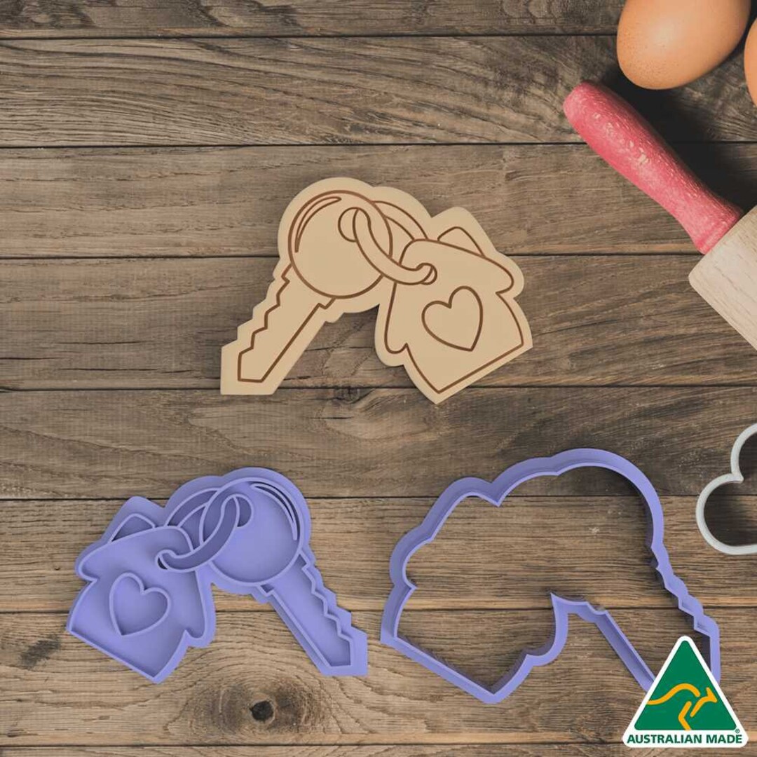 House Key Cookie Cutter and Embosser Stamp - Etsy