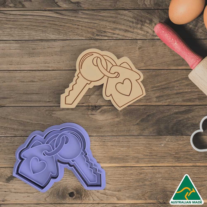 House Key Cookie Cutter and Embosser Stamp - Etsy